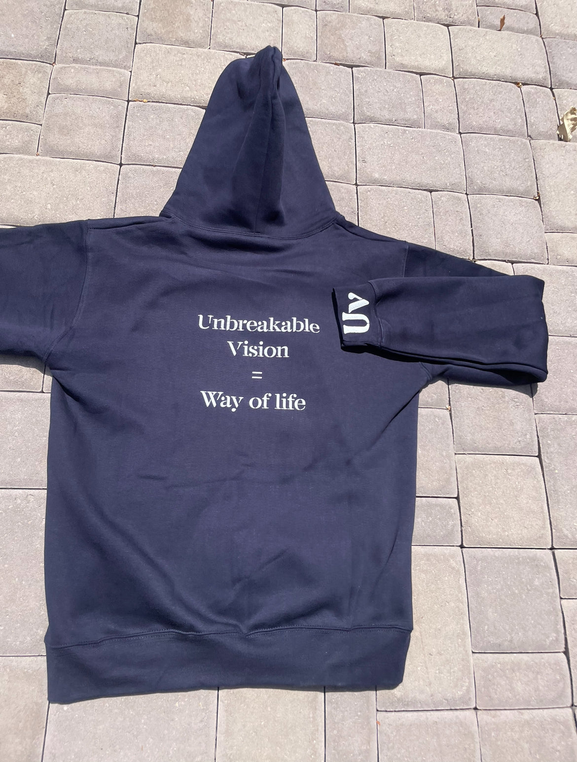 Unisex Navy Blue “Way Of Life” Hoodie 🆙🏧 – Unbreakable Vision Clothing