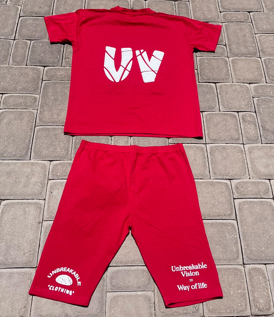 Female Red Uv Biker Set🥵🌹 – Unbreakable Vision Clothing