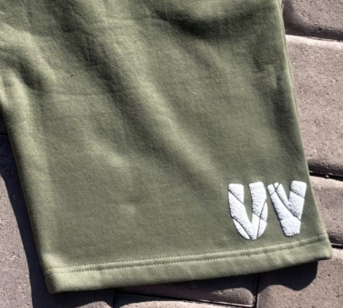 Unisex Olive Green Sweat shorts – Unbreakable Vision Clothing